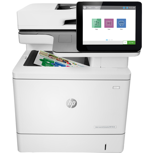 МФУ лазерное HP Color LaserJet Enterprise M578dn, цветн., A4, белый