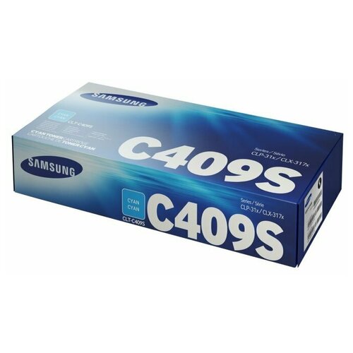 Картридж Samsung CLT-C409S, 1000 стр, синий