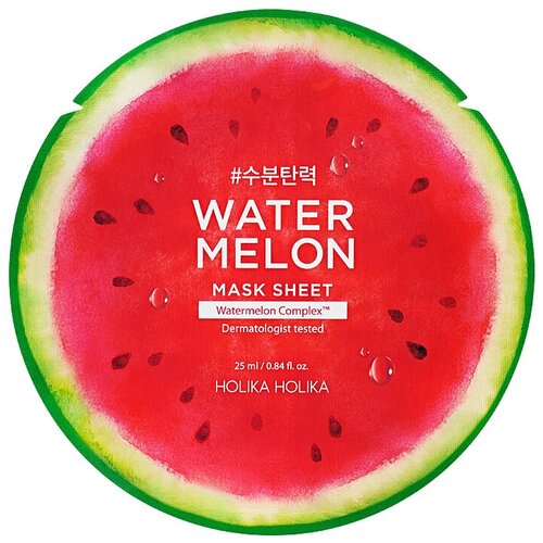 Holika Holika тканевая маска с экстрактом арбуза Watermelon Mask Sheet, 25 мл