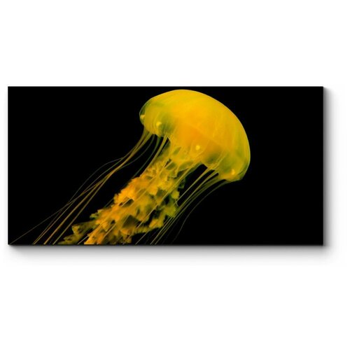 Модульная картина Золотая медуза90x45