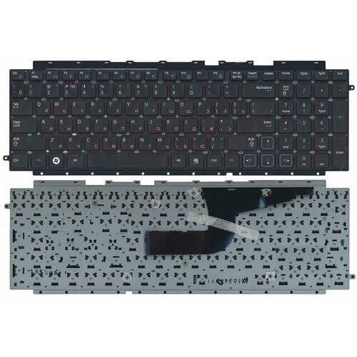 Клавиатура для ноутбука Samsung RC710 RC711 черная с рамкой