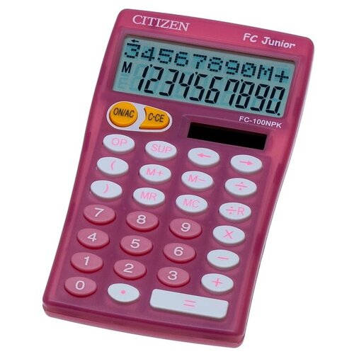 Калькулятор научный CITIZEN FC-100N, розовый