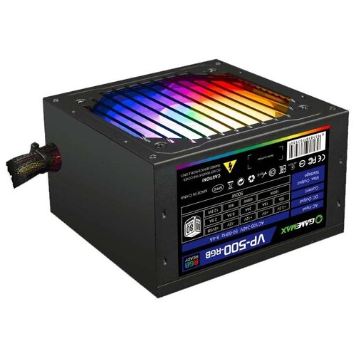 Блок питания GameMax VP-500-RGB 500W черный BOX