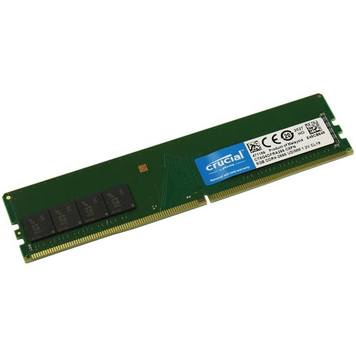 Оперативная память Crucial 8 ГБ DDR4 2666 МГц DIMM CL19 CT8G4DFRA266.C8FN