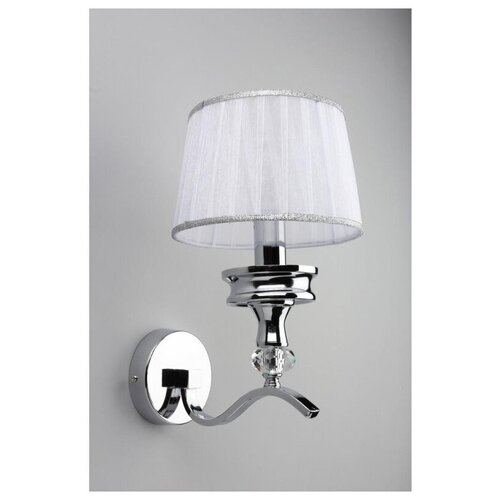 Настенный светильник Omnilux Arosio OML-88401-01, E14, 40 Вт, цвет арматуры: хром