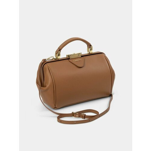 Сумка  The Sophie CSATCHthe-sophie-leather-handbag-havana-brown, фактура гладкая, коричневый