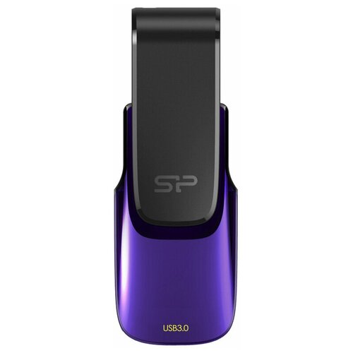 Флешка Silicon Power Blaze B31 16 ГБ, фиолетовый/черный
