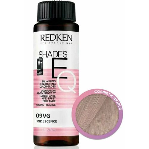 Redken Shades EQ 09VG Iridescence - Краска-блеск без аммиака для тонирования 60 мл