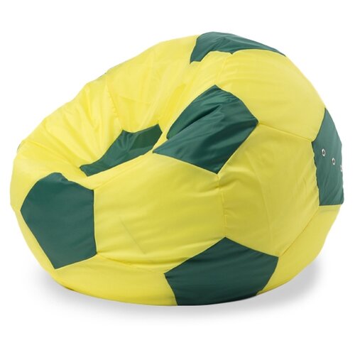 Пуффбери кресло-мешок Мяч L желтый/зеленый оксфорд 160 л