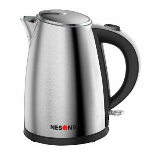 Электрический чайник NESONS NS-EK206, 1.7 литра, серебристый/черный