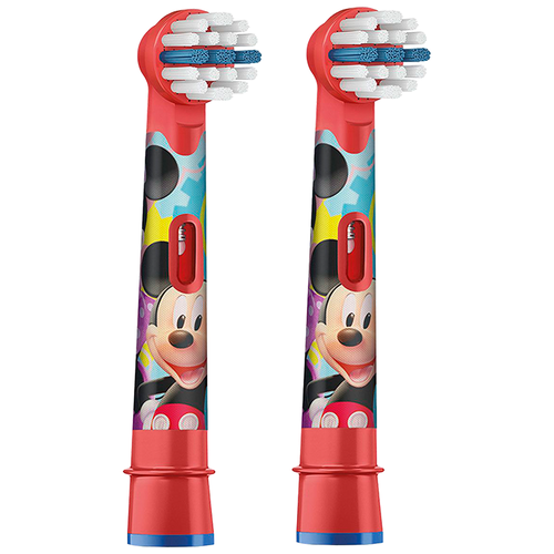 Набор насадок Oral-B Stages Kids Mickey для  электрической щетки, красный, 2 шт.