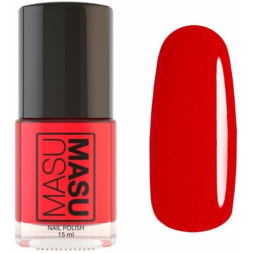 Masura Эмалевый лак для ногтей MASU MASU Красный Мак 15 мл