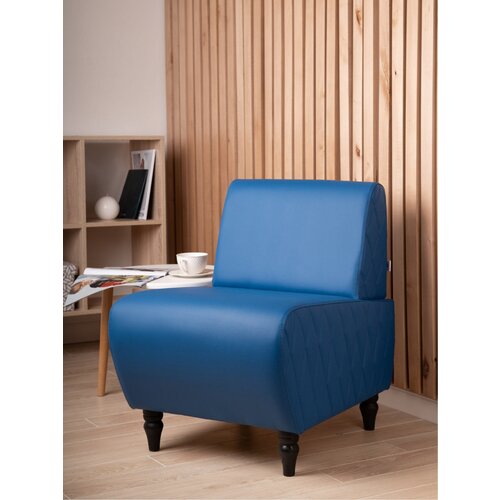 Кресло буно экокожа, синий, 55х73х67 (ШхВхГ)