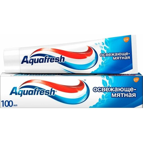 Зубная паста Aquafresh "Total Care 3", освежающе-мятная, синяя, 100 мл
