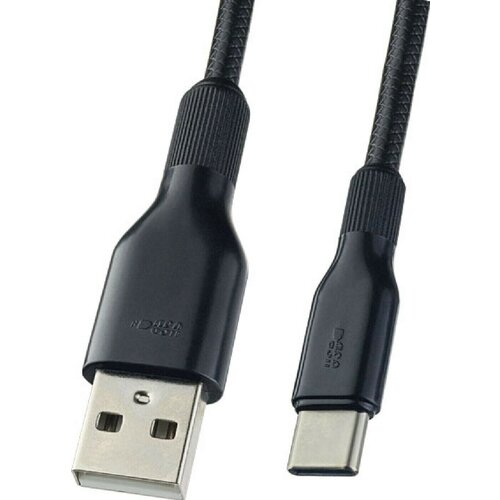 Кабель-переходник (адаптер) Мультимедийный кабель Perfeo USB2.0 A вилка - micro USB вилка, силикон, черный, длина 1 м, бокс (U4907)