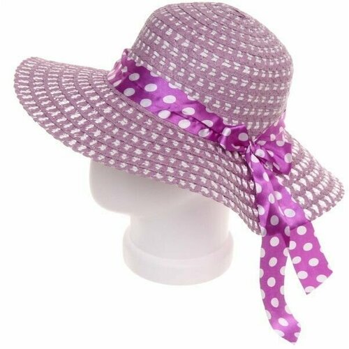 Шляпа , размер 58, фиолетовый