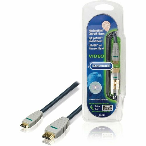 Высокоскоростной кабель mini HDMI Bandridge BVL1502 2.0 метра