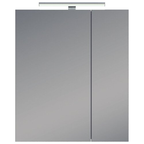 Зеркальный шкаф Vigo Plaza 600х700х150 мм с подсветкой белый