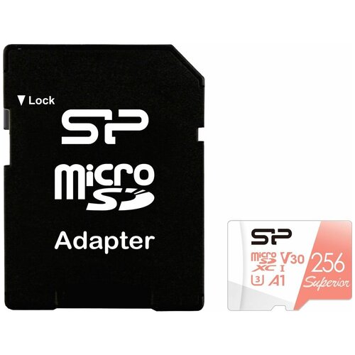 Карта памяти Silicon Power Superior SP256GBSTXDV3V20SP, microSDXC, 256GB