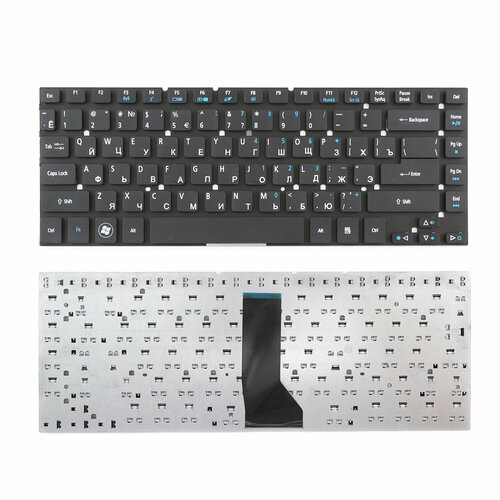 Клавиатура для ноутбука Acer Aspire 3830, 4830, 4755 черная без рамки
