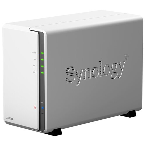 Сетевое хранилище Synology DS220j белый