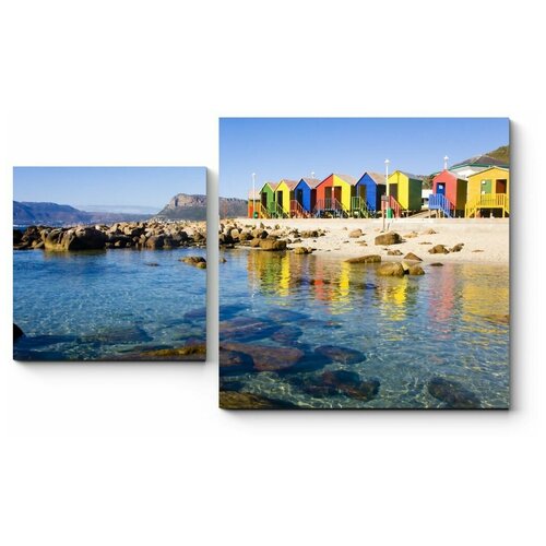 Модульная картина Пустынный пляж, Кейптаун 50x30