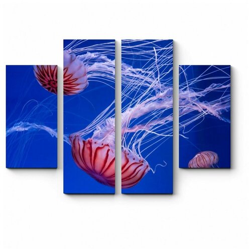Модульная картина Чудесные медузы100x75