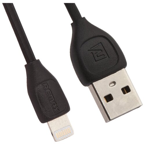 Кабель Remax Lesu USB - Apple Lightning (RC-050i), 1 м, черный