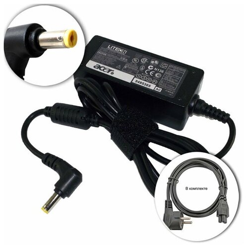 Для Aspire 1825PTZ-413G32ikk Acer Зарядное устройство блок питания ноутбука (Зарядка адаптер + сетевой кабель/ шнур)