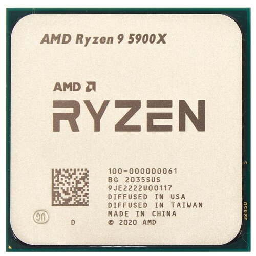 Процессор AMD Ryzen 9 5900X AM4,  12 x 3700 МГц, BOX без кулера