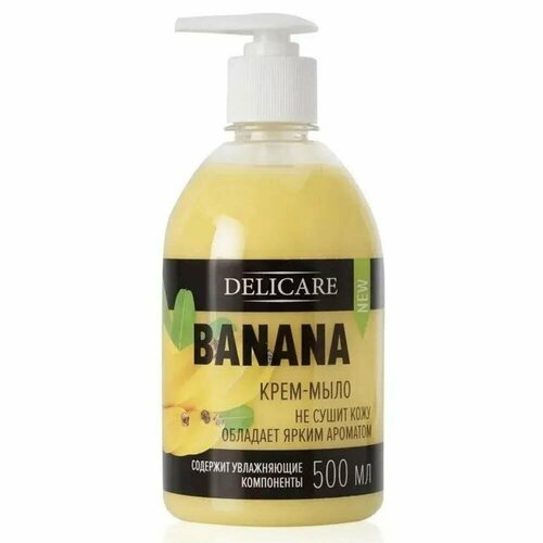Крем-мыло жидкое для рук Delicare Банан,500 мл