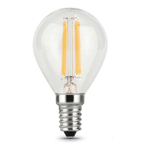 Лампа светодиодная gauss Filament Globe 105801207, E14, G45, 7 Вт, 4100 К