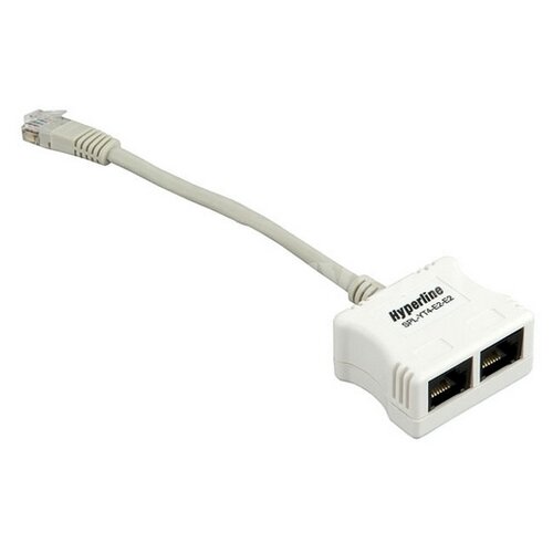 Патч-корд Hyperline SPL-YT4-E2-E2, 0.15 м, 1 шт., белый