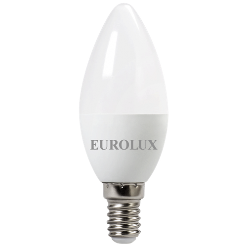 Лампа светодиодная Eurolux 76/2/1, E14, C37, 5 Вт, 2700 К