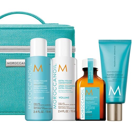 Набор с мини-форматами "Volume" с косметичкой Moroccanoil