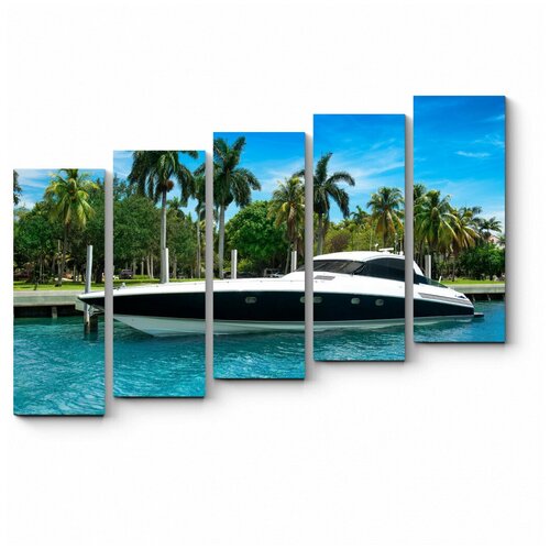 Модульная картина У берегов Майами 120x84