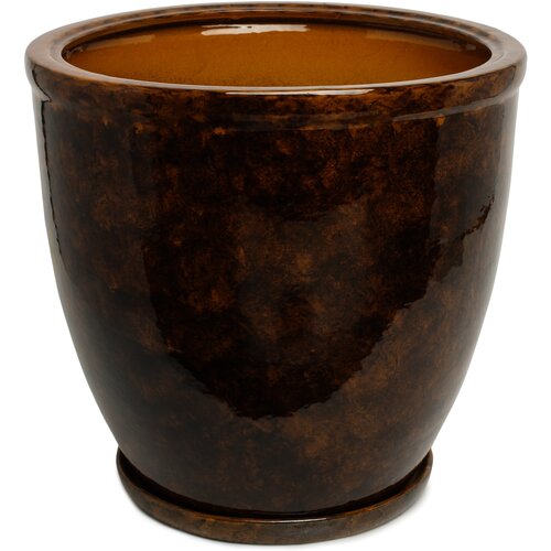 Горшок Кедр №3 d30 см керамический коричневый
