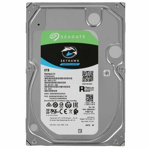 Внутренний жесткий диск Seagate Sky Hawk AI ST8000VE001 8 Тб