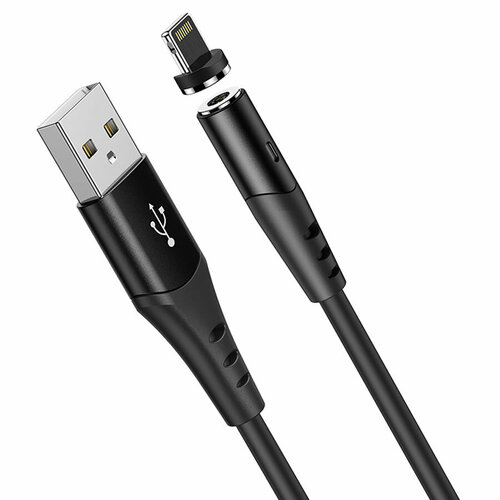 Кабель для айфон USB HOCO X60 Honorific USB - Lightning магнитный, 2А, 1 м, черный