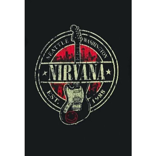 Плакат, постер Nirvana Нирвана рок-группа на бумаге, размер 42х60см