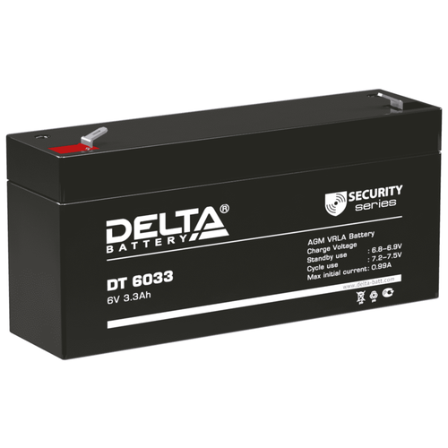 Аккумуляторная батарея DELTA Battery DT 6033 (125) 6В 3.3 А·ч