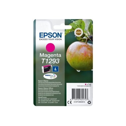 Картридж Epson C13T12934012, 378 стр, пурпурный