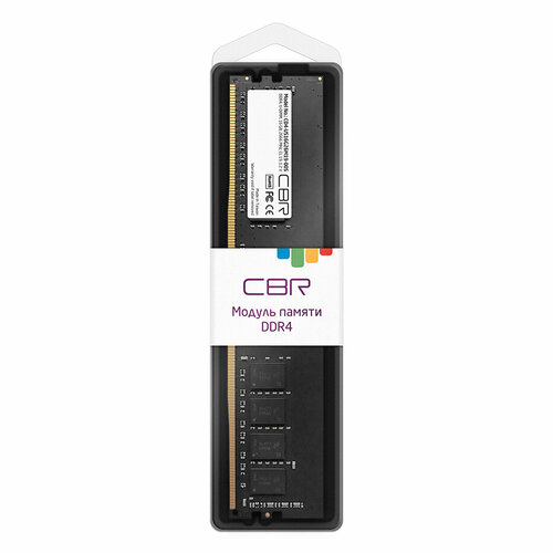 Модуль памяти CBR DDR4 DIMM (UDIMM) 16GB CD4-US16G26M19-00S PC4-21300, 2666MHz, CL19, 1.2V, Micron SDRAM, single rank