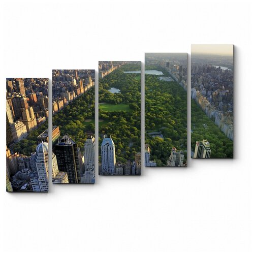 Модульная картина Центральный парк с высоты птичьего полета 190x133