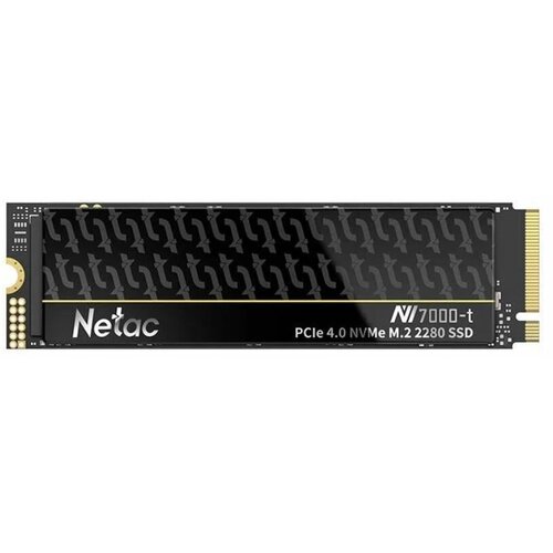Накопитель Netac NV7000-t NT01NV7000T-2T0-E4X SSD, M.2, 2.0Tb, PCI-E 4.0 x4, чтение: 7300 Мб/сек, запись: 6700 Мб/сек, 3D NAND, 1200 TBW