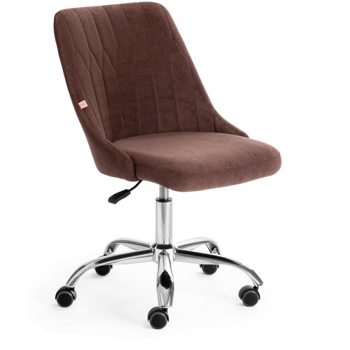 Компьютерное кресло TetChair SWAN офисное, обивка: флок/экошерсть, цвет: коричневый