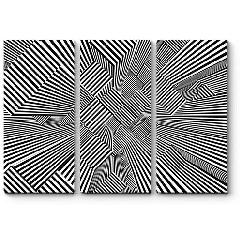 Модульная картина Трехмерный лабиринт 100x72