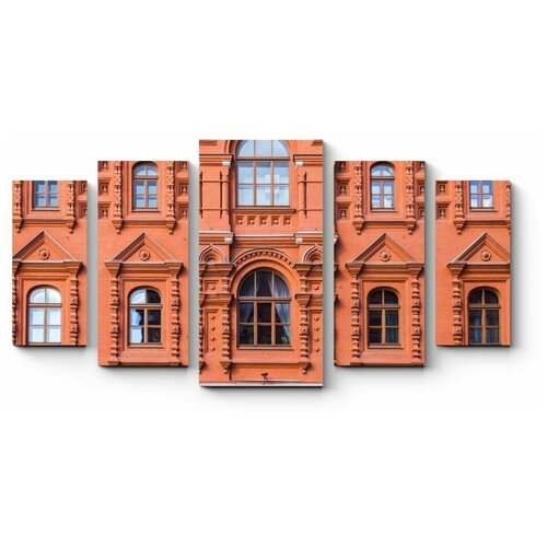 Модульная картина Классический фасад в русском стиле110x61