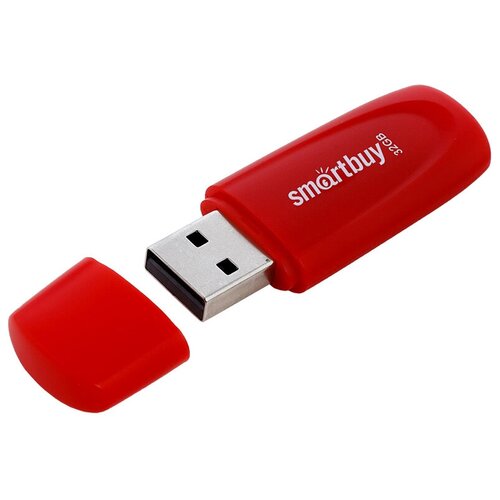 Память Smart Buy "Scout" 32GB, USB 2.0 Flash Drive, красный - 2 шт.