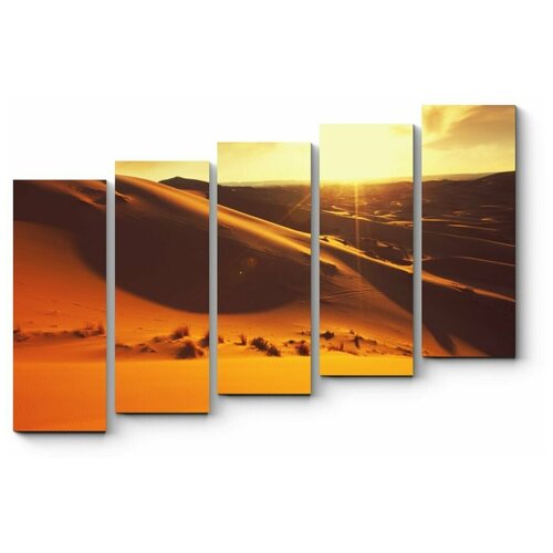 Модульная картина Закат в пустыне 130x91